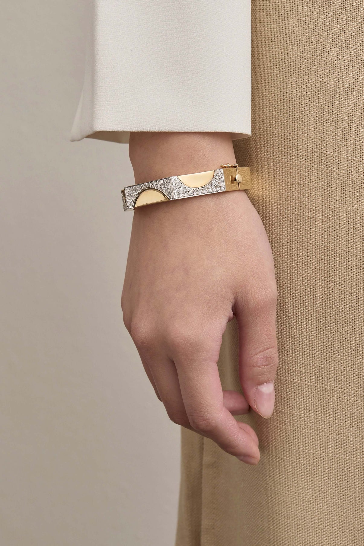 French Vintage Hexagonal Bangle – Keshett Jewellery