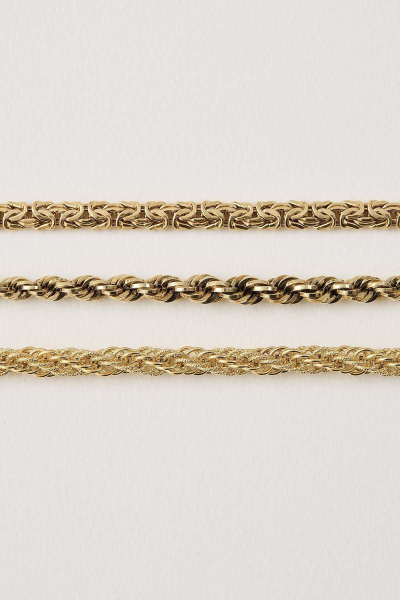 Vintage Graduated Rope Chain