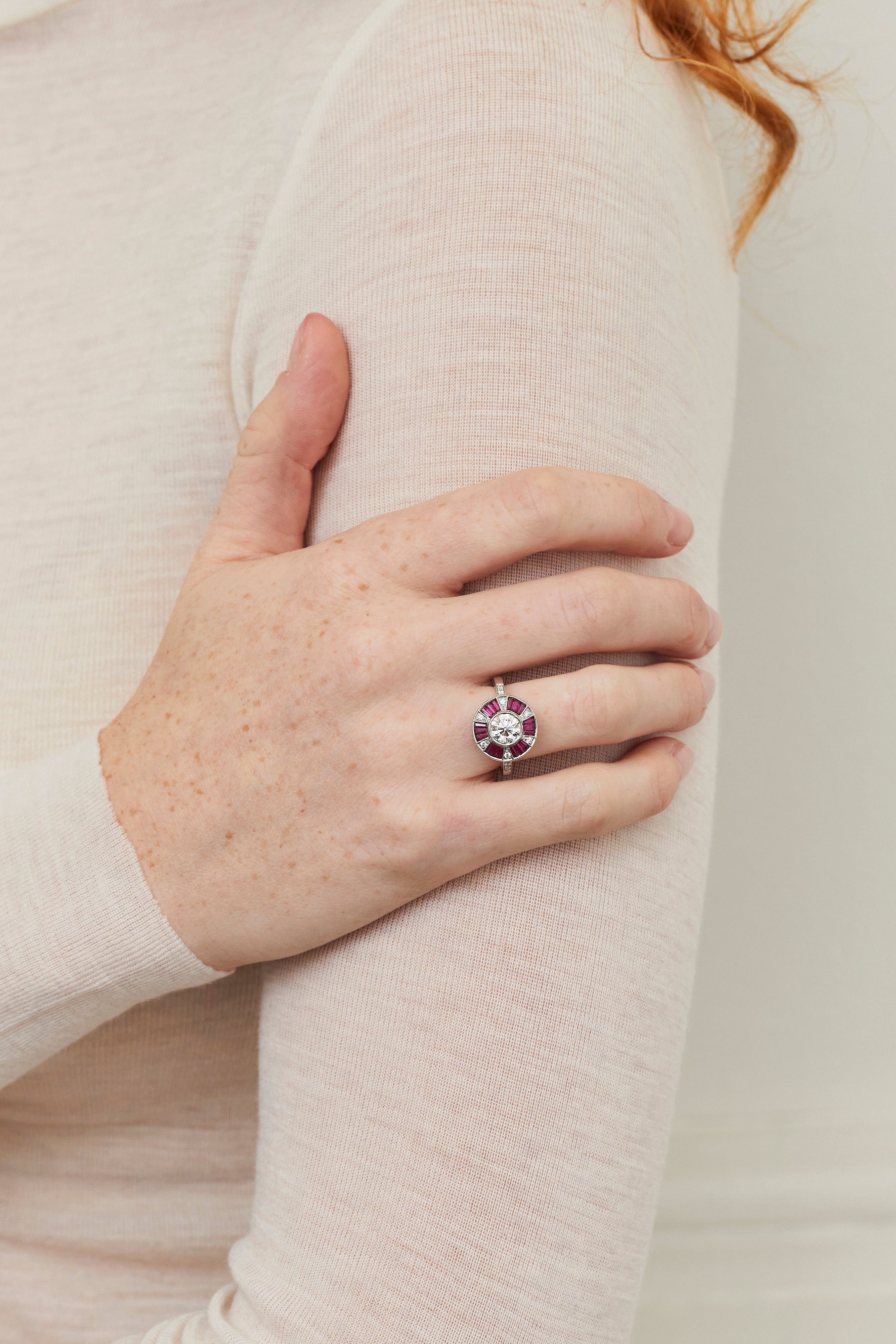 Target Art Deco Design Ring – Keshett Jewellery