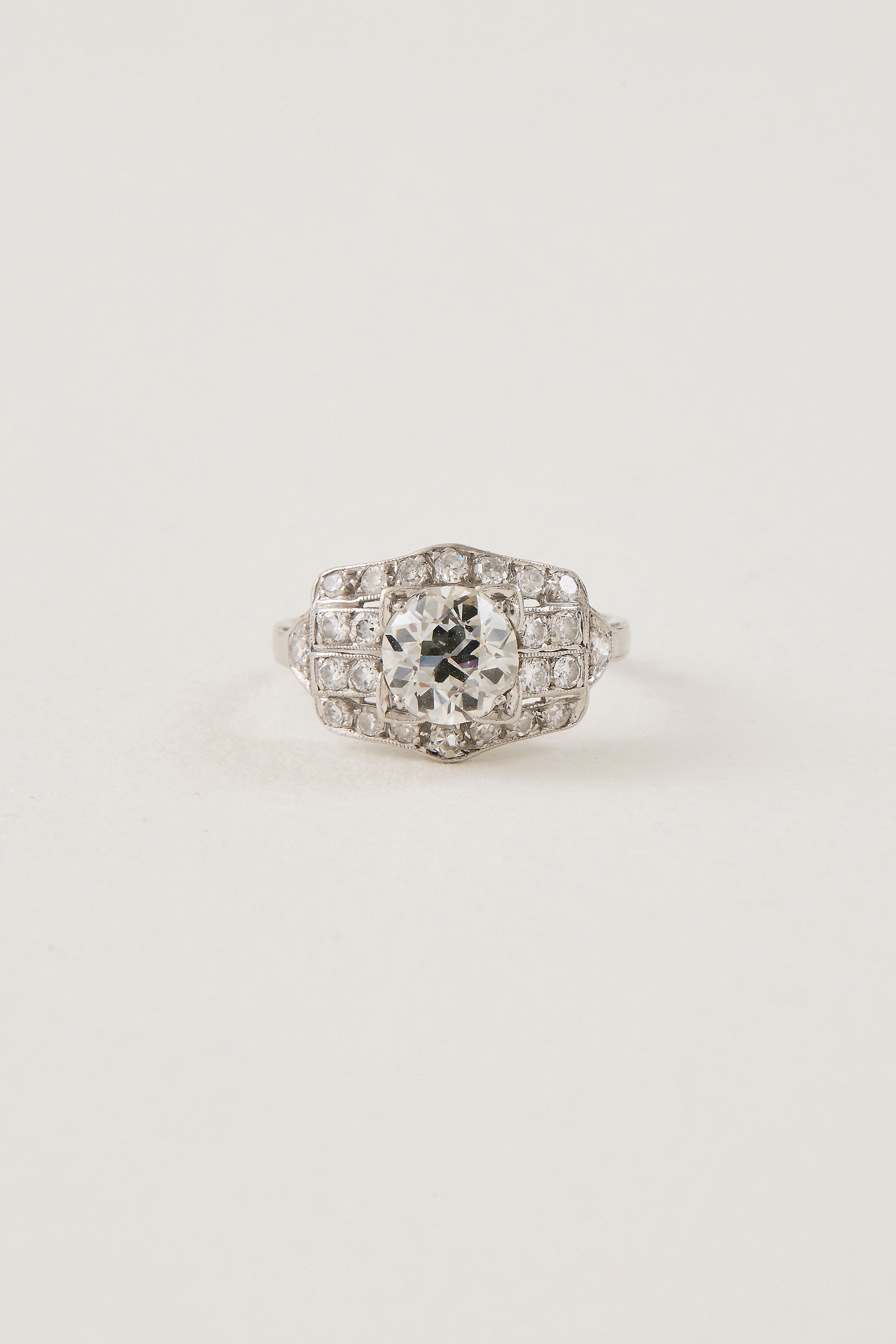Art Deco Diamond Ring – Keshett Jewellery