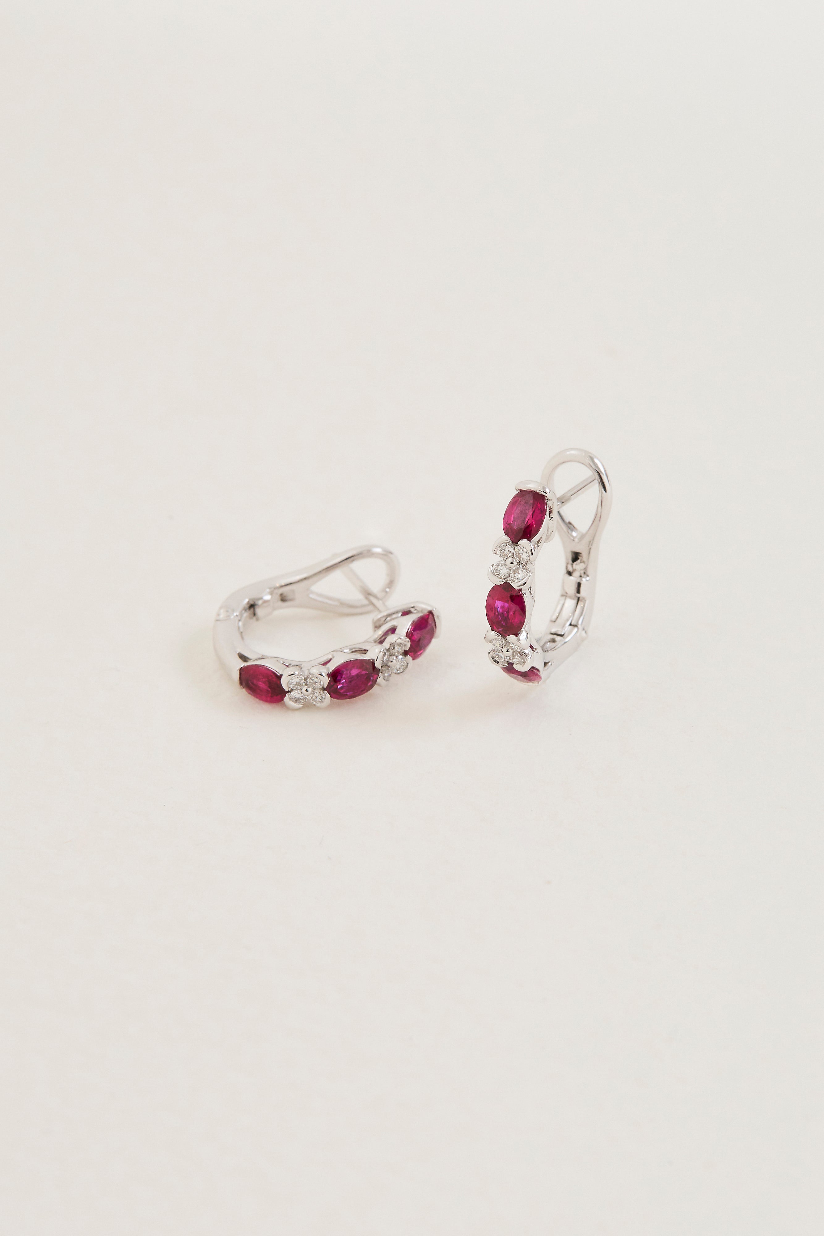 Ruby Midi Huggies – Keshett Jewellery